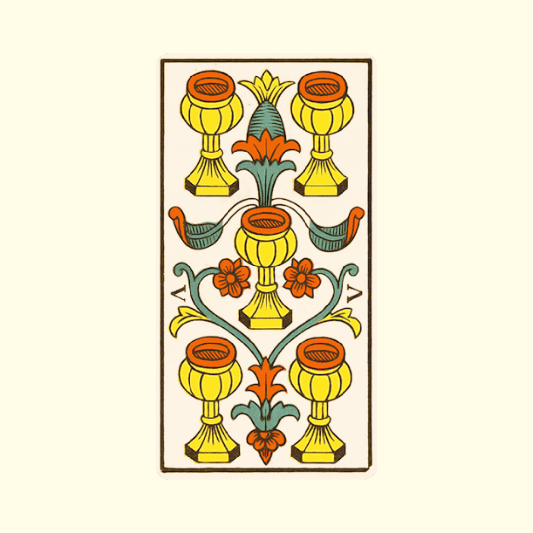 Guía del Tarot: Cinco de Copas | Aeternum