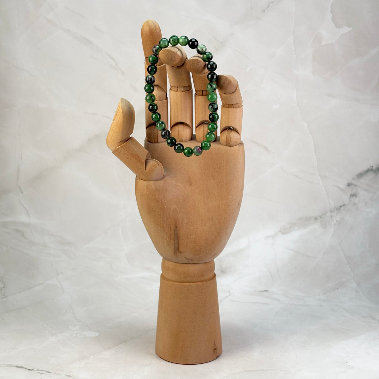 Bracelet Rubis Zoïsite (6mm) | Aeternum, boutique ésotérique